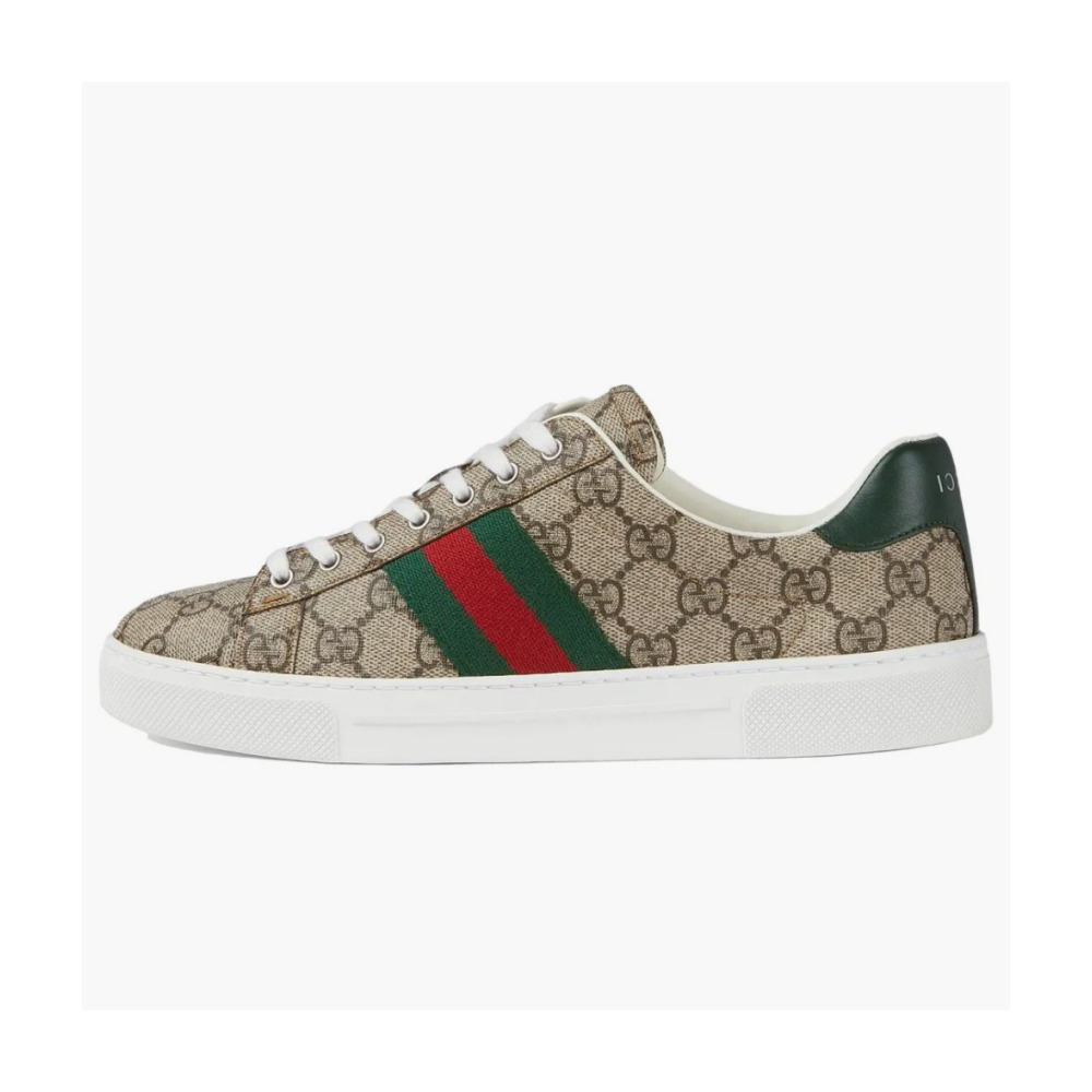 Gucci Ace Gg Crystal Canvas Web Beige beige 760774 FACMZ 9746