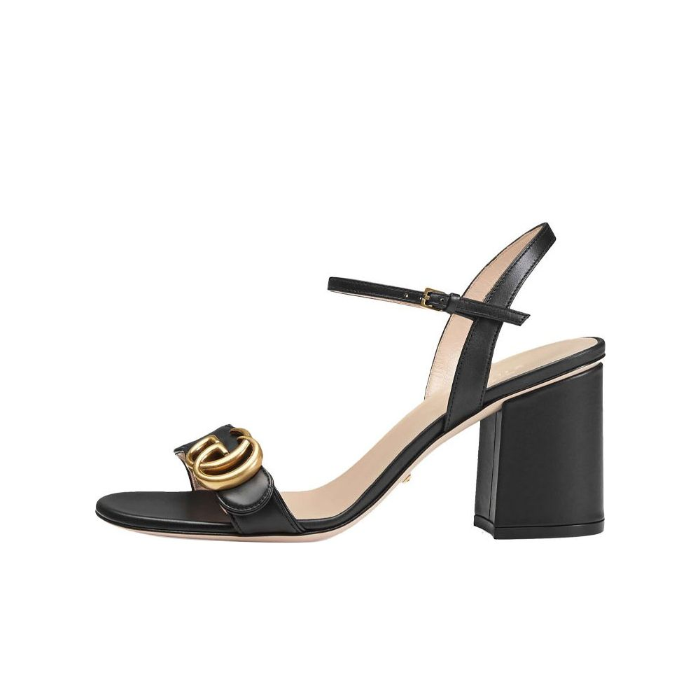 GUCCI G Heel Sandals schwarz 453379-A3N00-1000 Preisvergleich