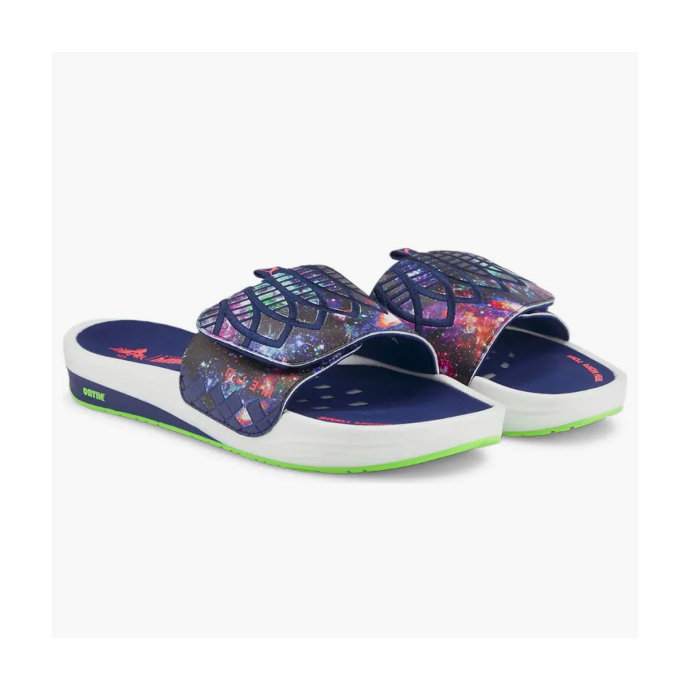 PUMA LaMelo Ball Nitrocat V Slide Galaxy bunt 385699 01
