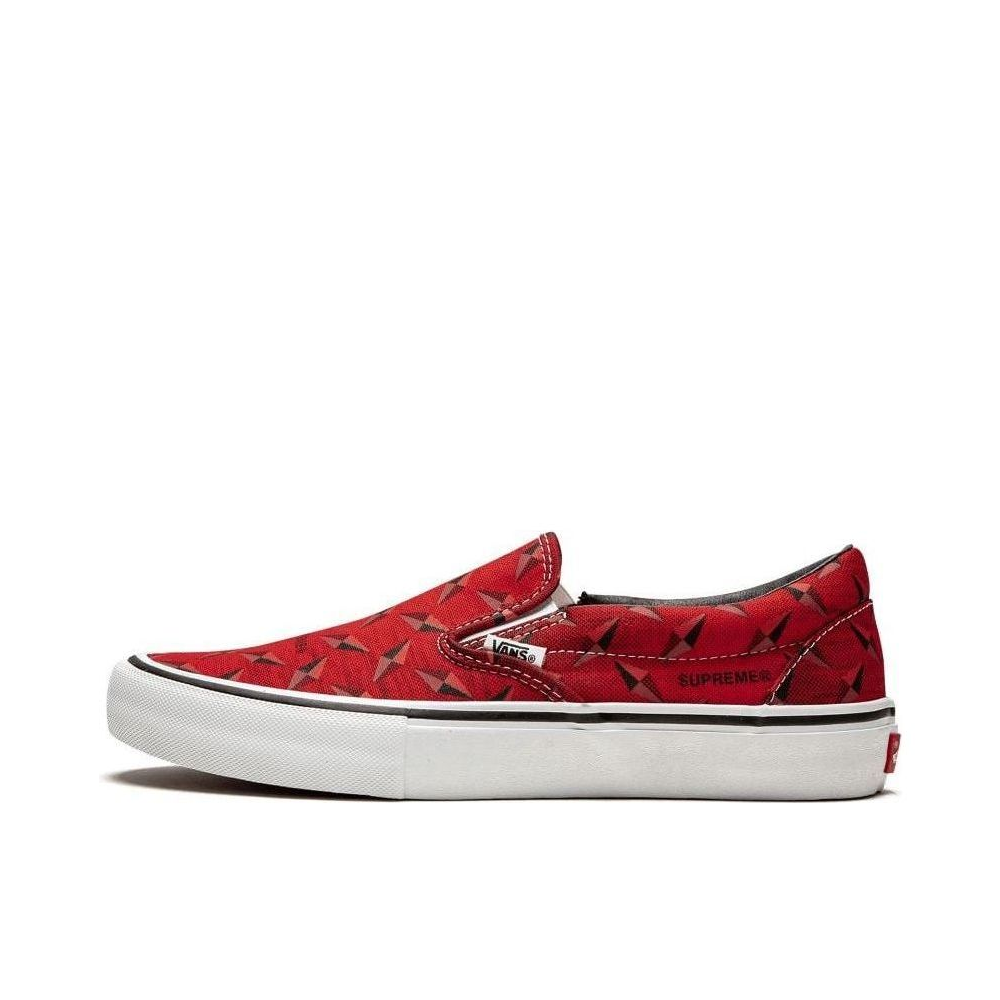 Vans Supreme x Classic Slip On Pro Diamond rot VN0A347VTEH